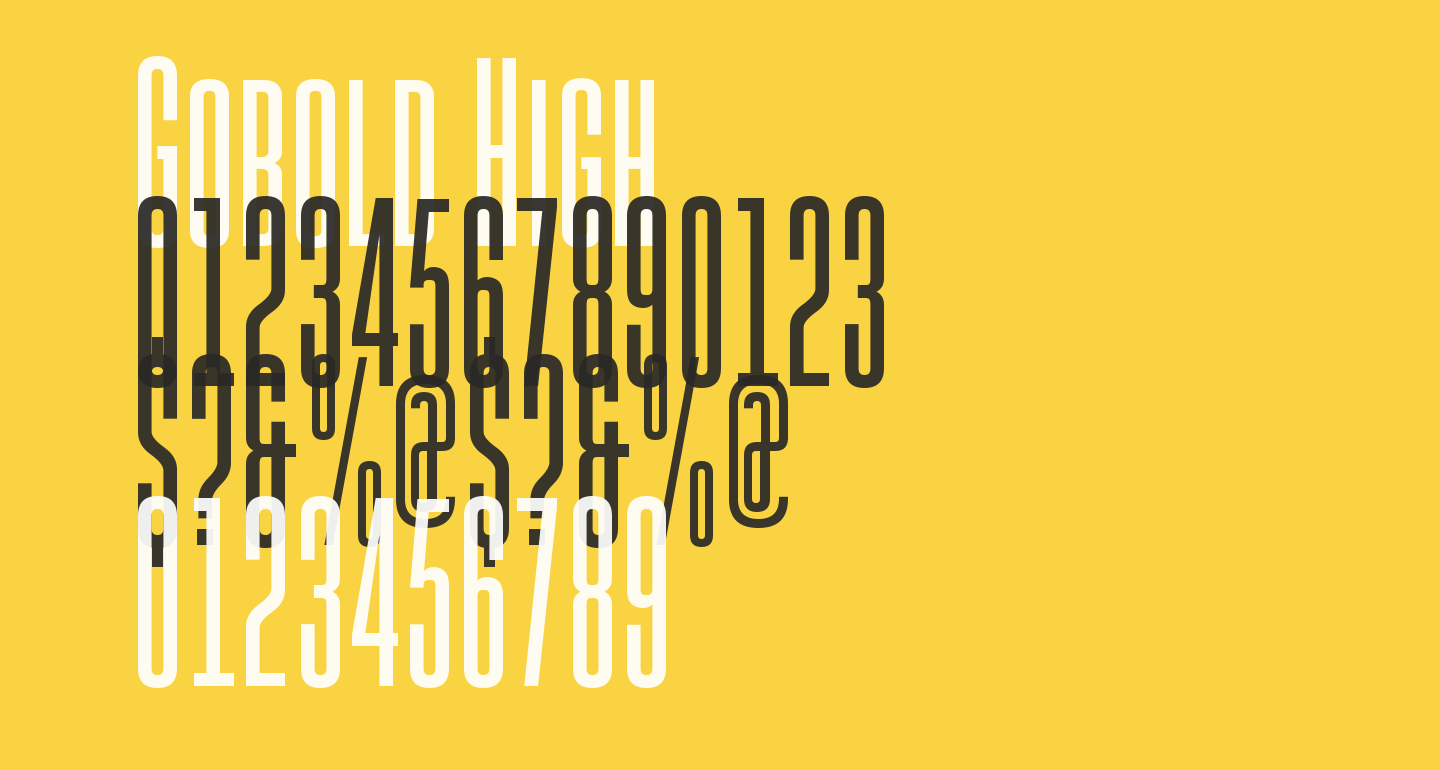 Gobold High free Font - What Font Is