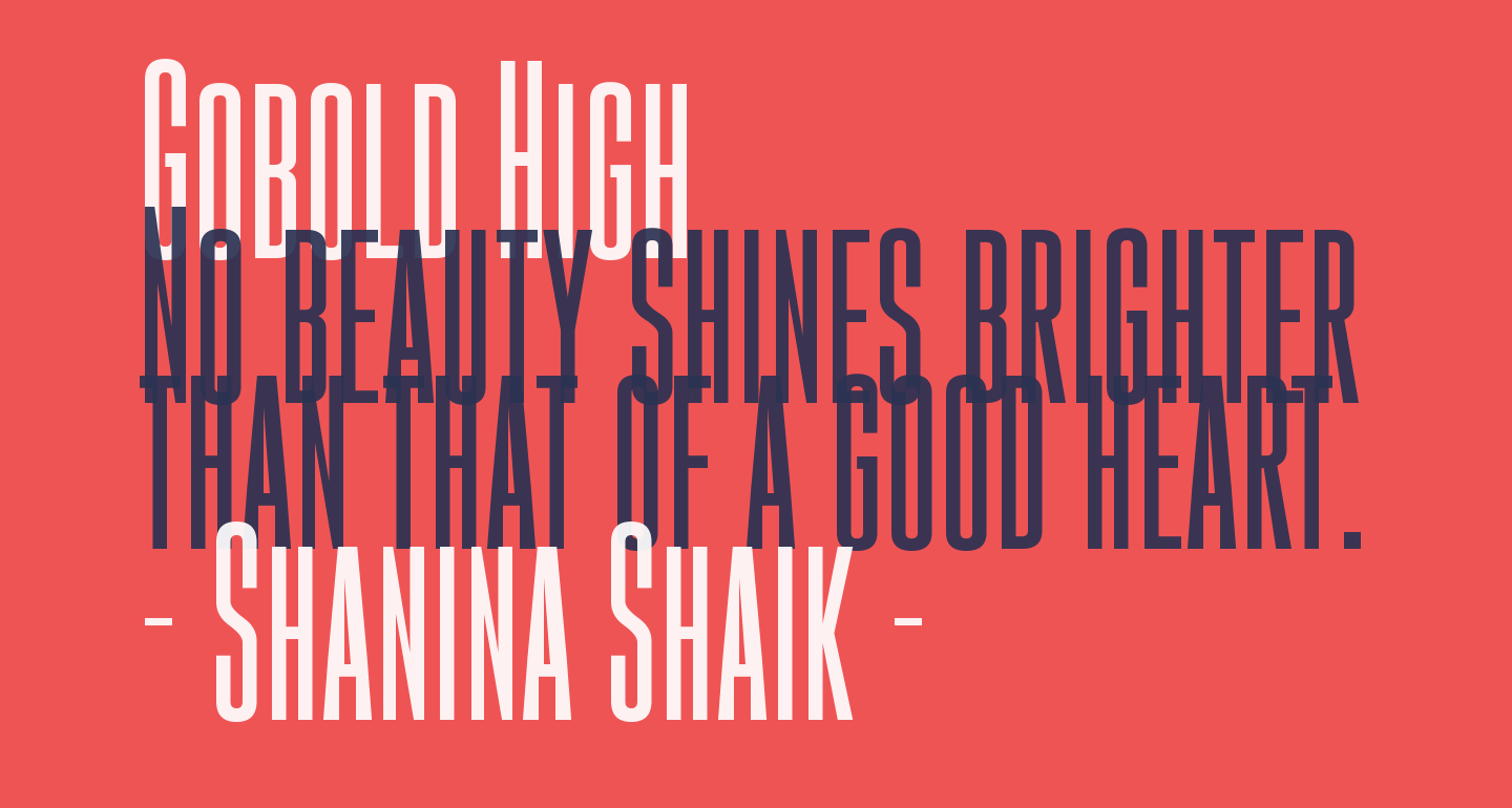 Gobold High free Font - What Font Is