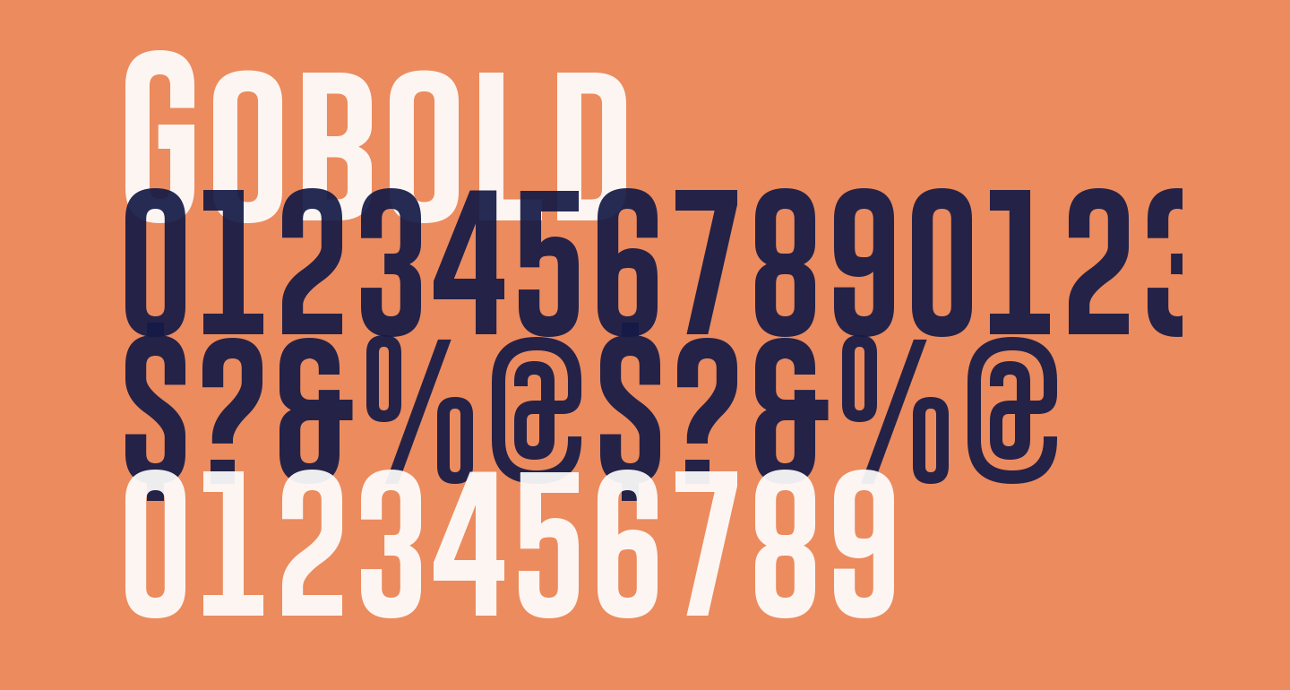 Gobold free Font - What Font Is