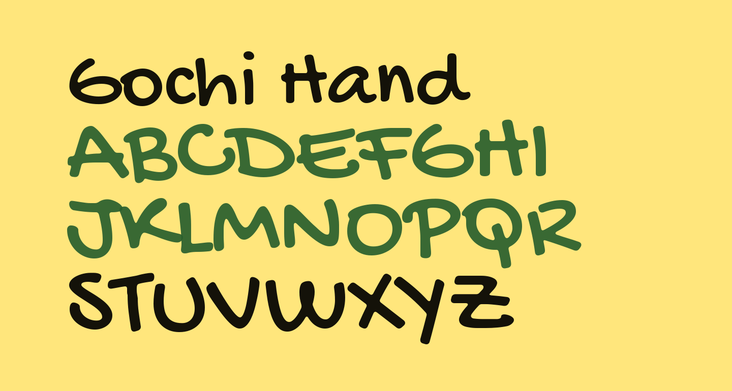 Gochi Hand free Font - What Font Is
