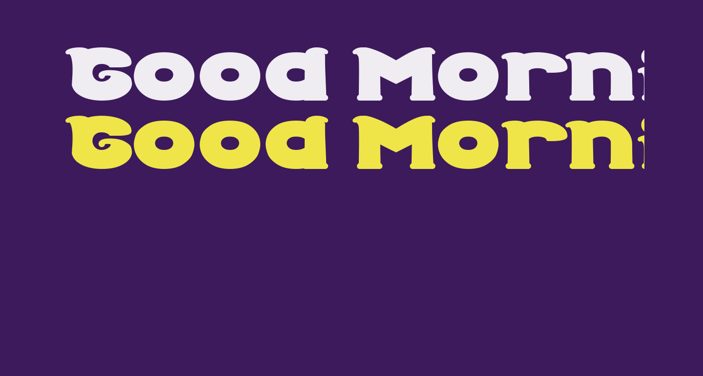 Good Morning Bold free Font - What Font Is
