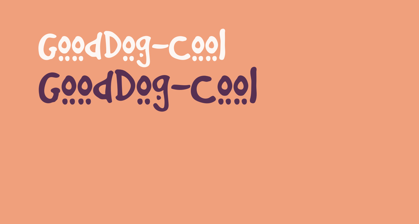GoodDog-Cool free Font - What Font Is