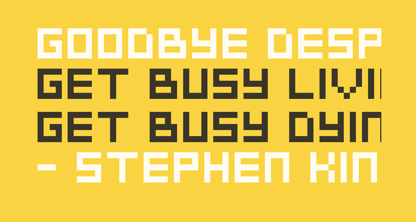 Goodbye Despair free Font - What Font Is