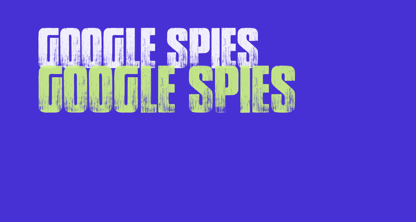 Google spies free Font - What Font Is