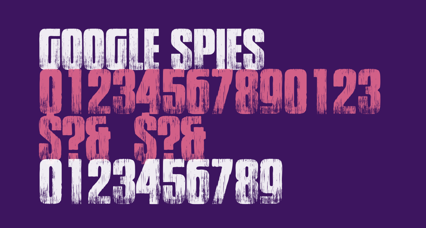 Google spies free Font - What Font Is