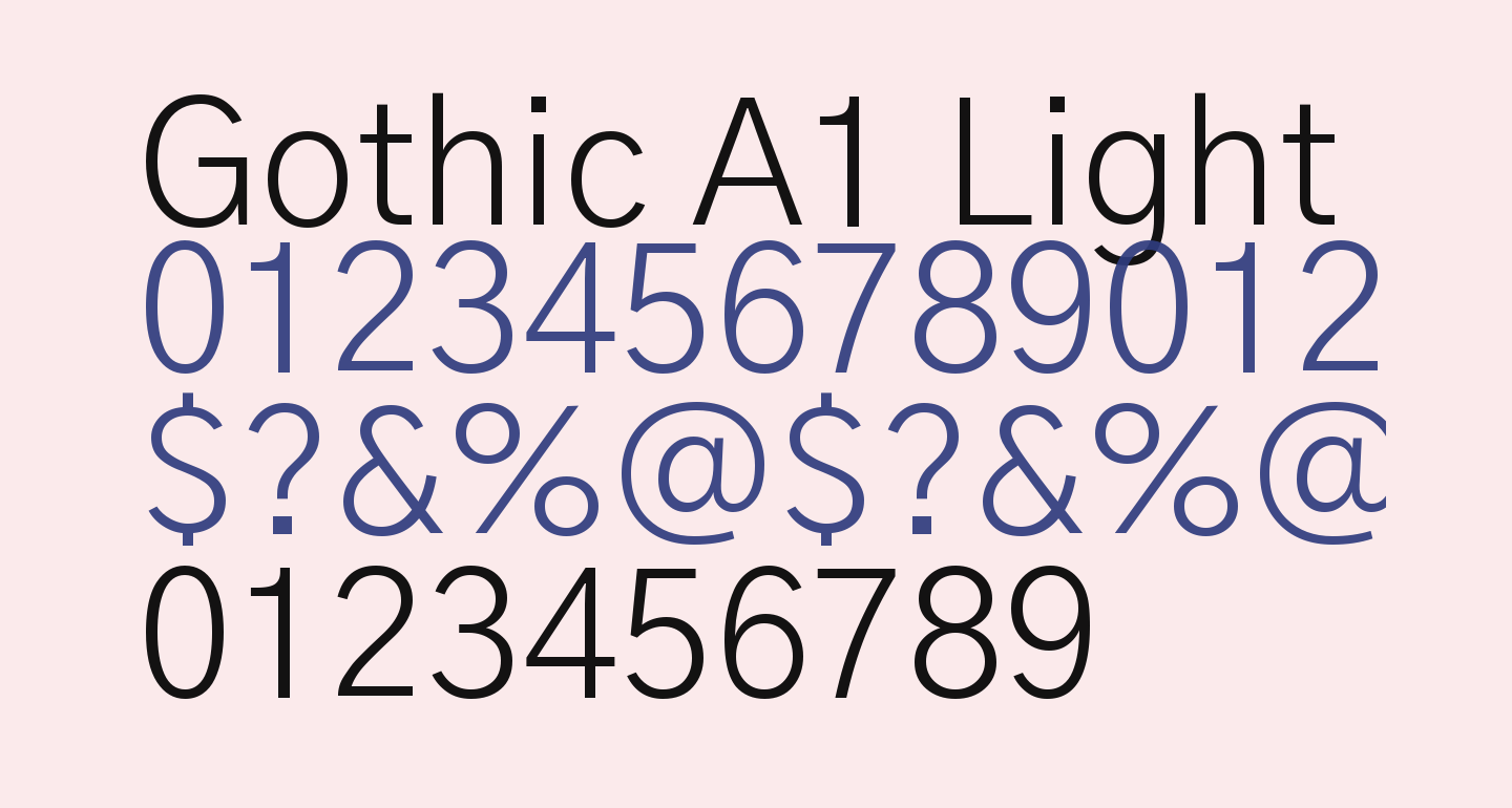 Gothic A1 Light free Font - What Font Is