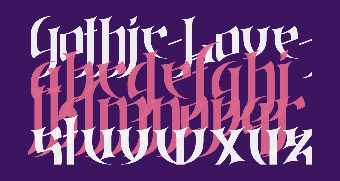 Gothic-Love-Letters free Font - What Font Is