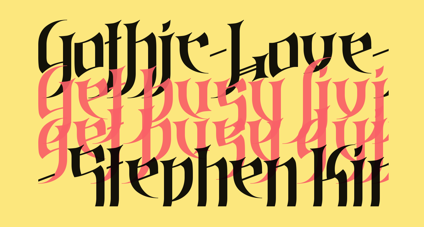 Gothic-Love-Letters free Font - What Font Is
