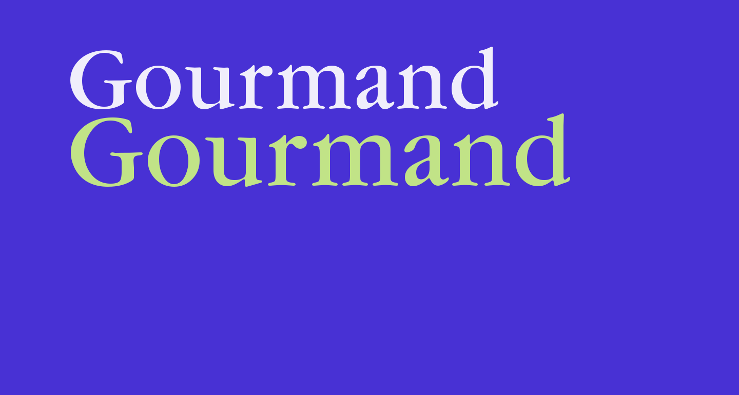 Gourmand free Font - What Font Is