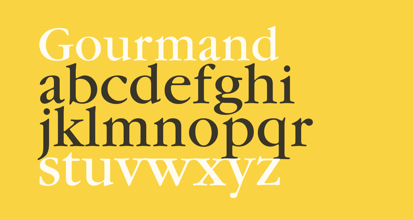 Gourmand free Font - What Font Is