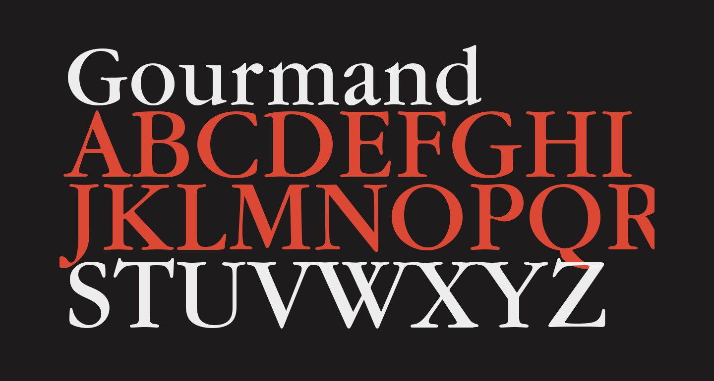 Gourmand free Font - What Font Is