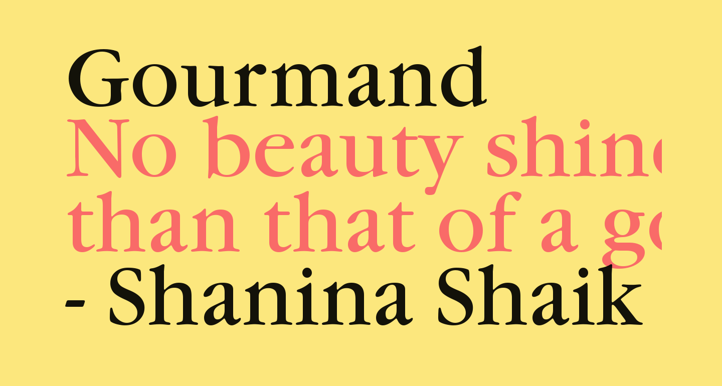 Gourmand free Font - What Font Is