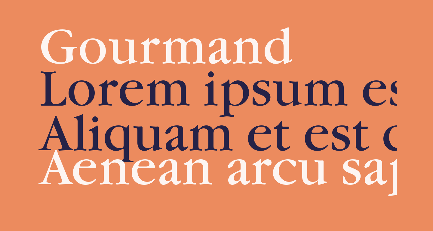 Gourmand free Font - What Font Is