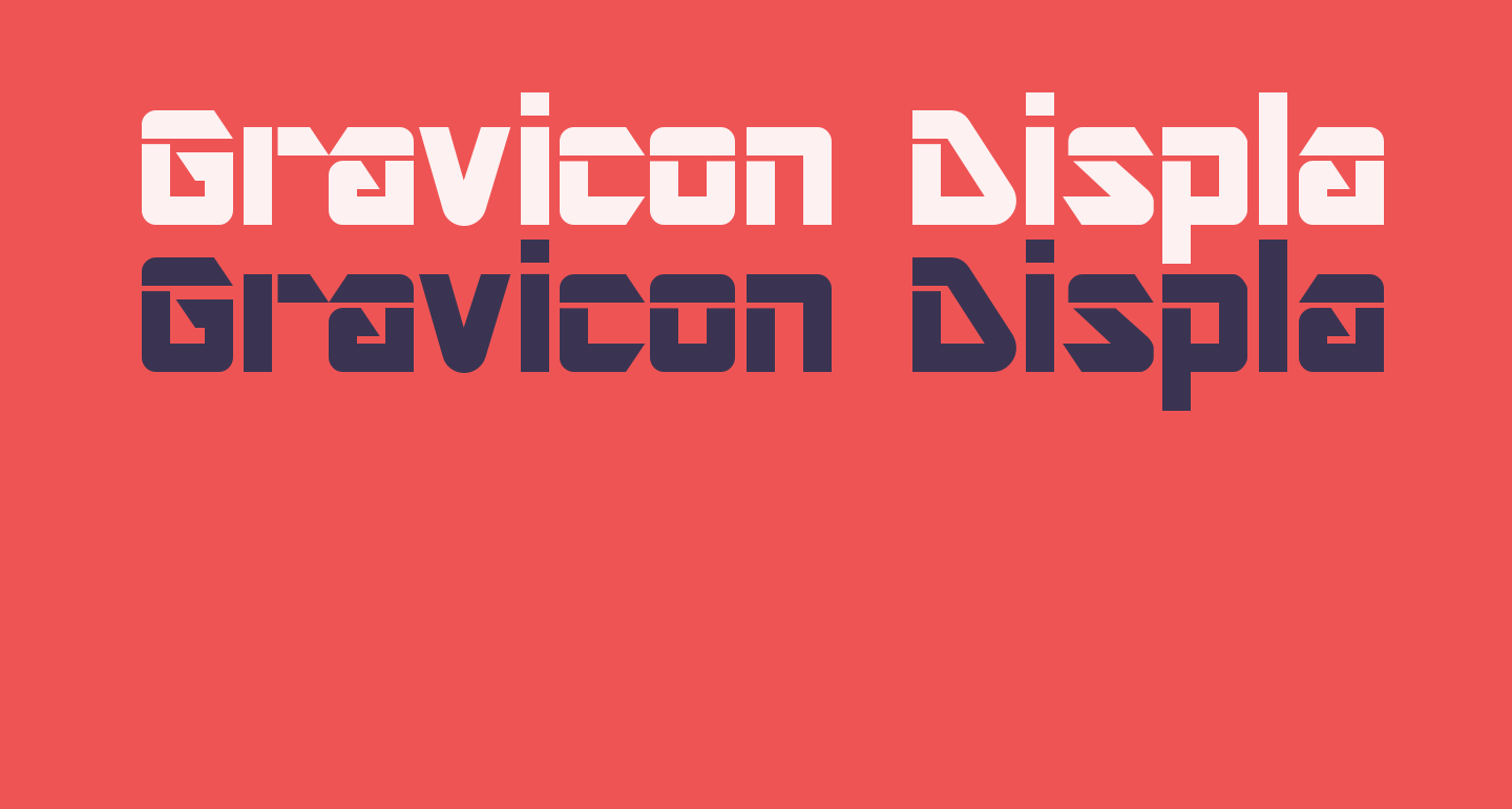 Gravicon Display free Font - What Font Is