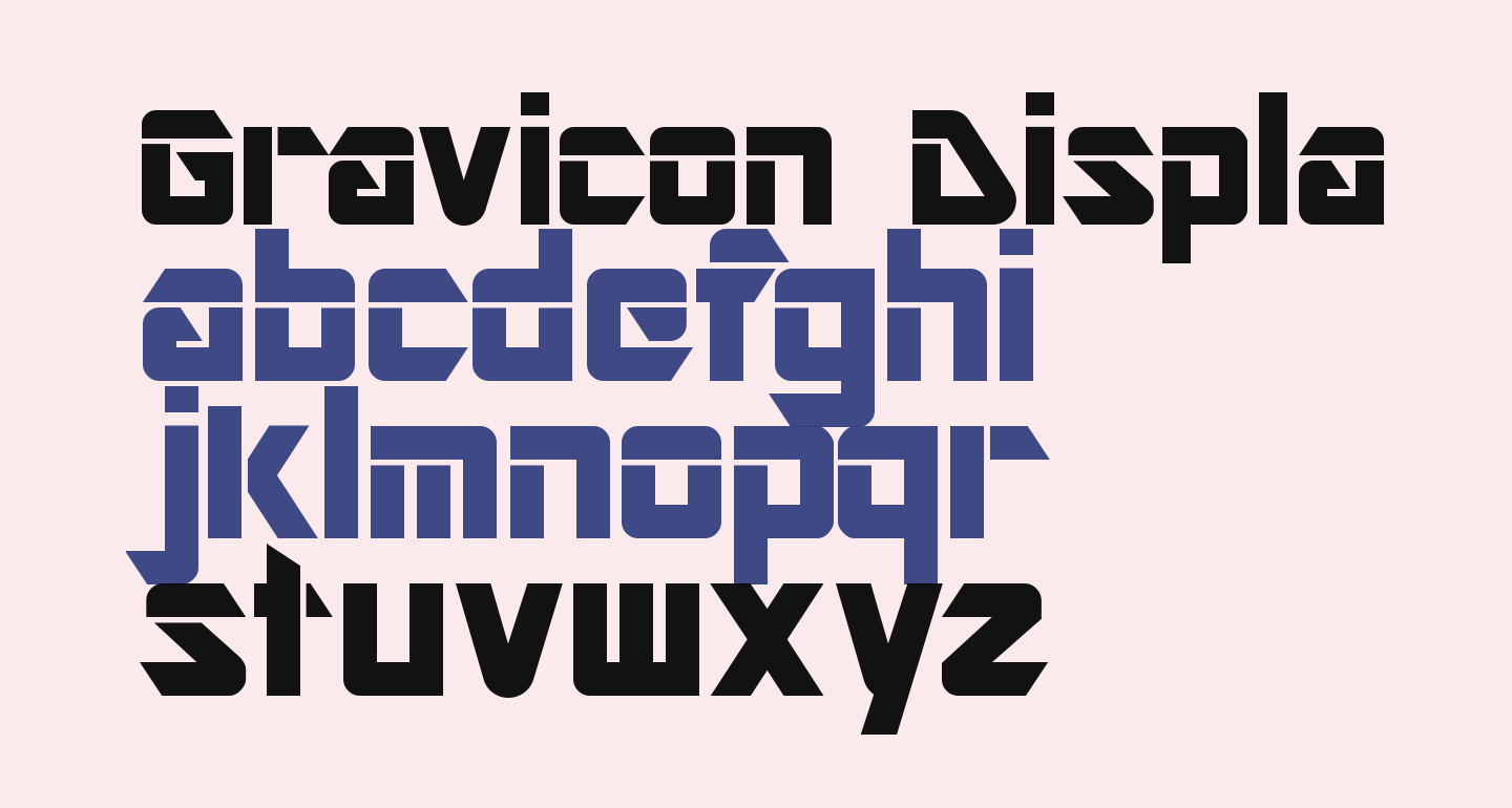 Gravicon Display free Font - What Font Is