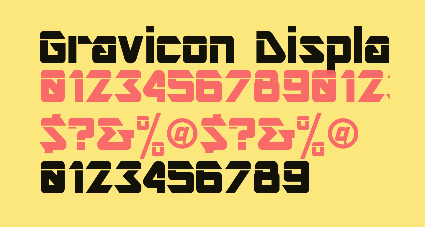 Gravicon Display free Font - What Font Is