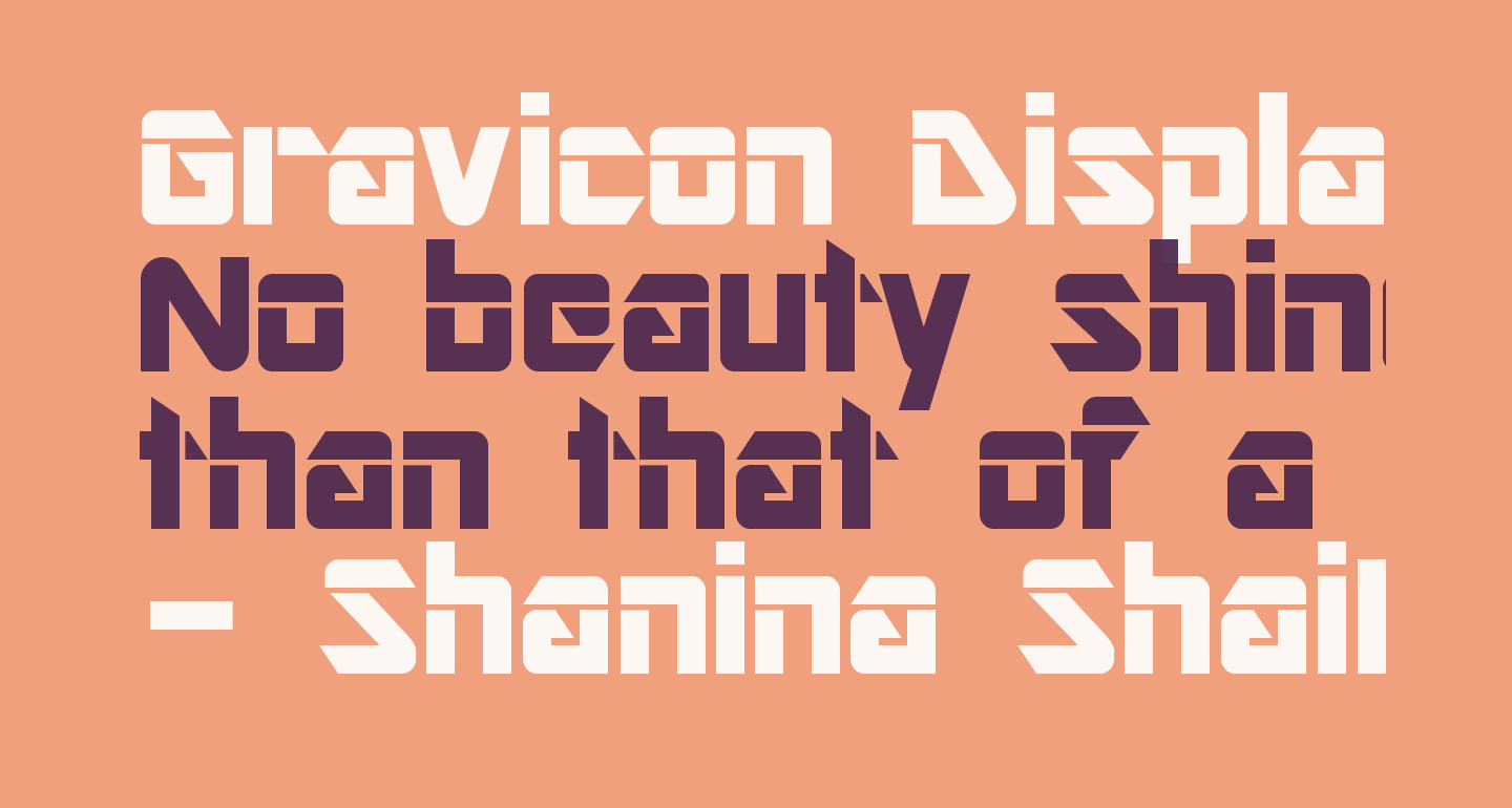 Gravicon Display free Font - What Font Is
