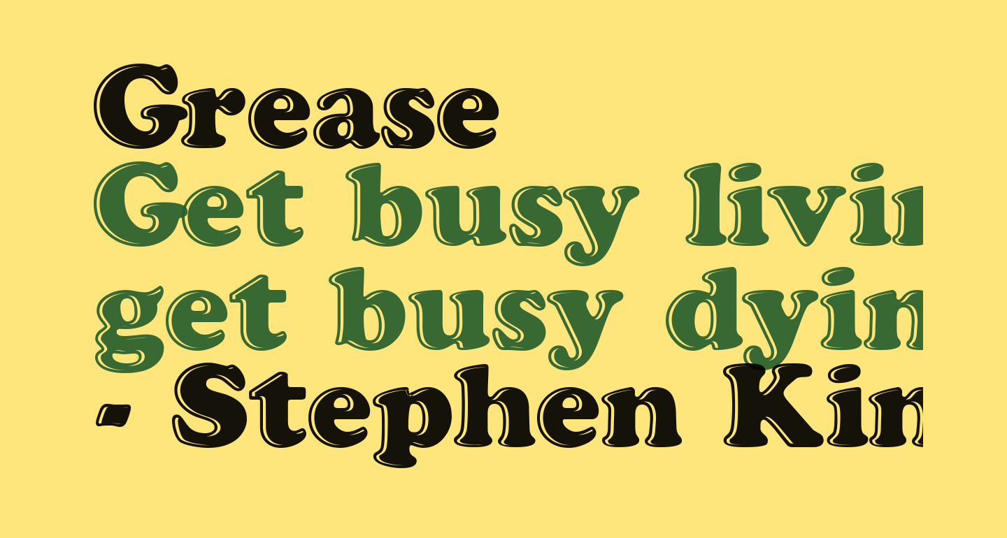 Grease free Font - What Font Is