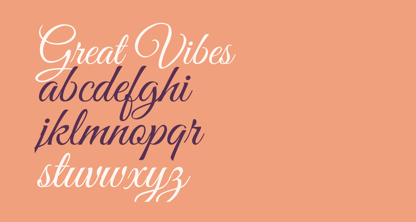 Great Vibes free Font - What Font Is