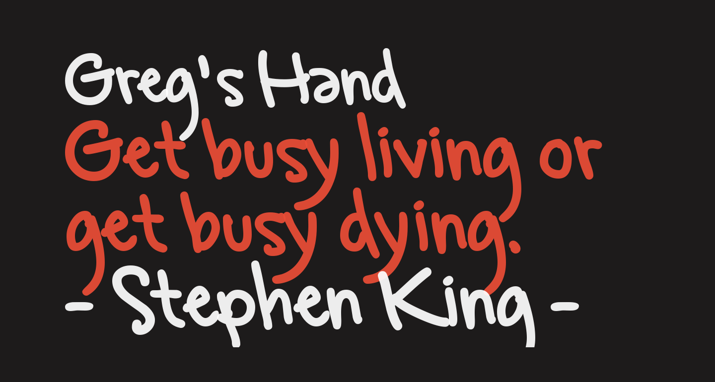 Greg's Hand free Font - What Font Is