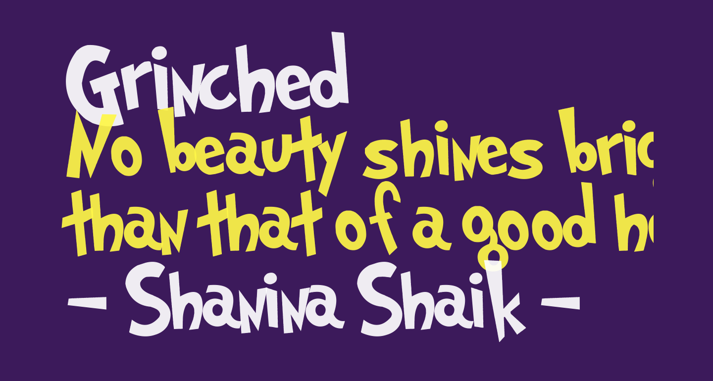 Grinched free Font - What Font Is