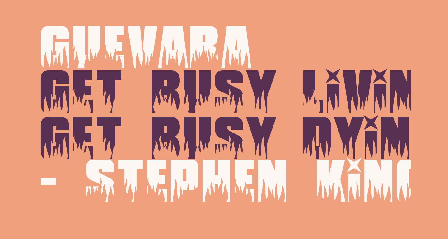 Guevara free Font - What Font Is