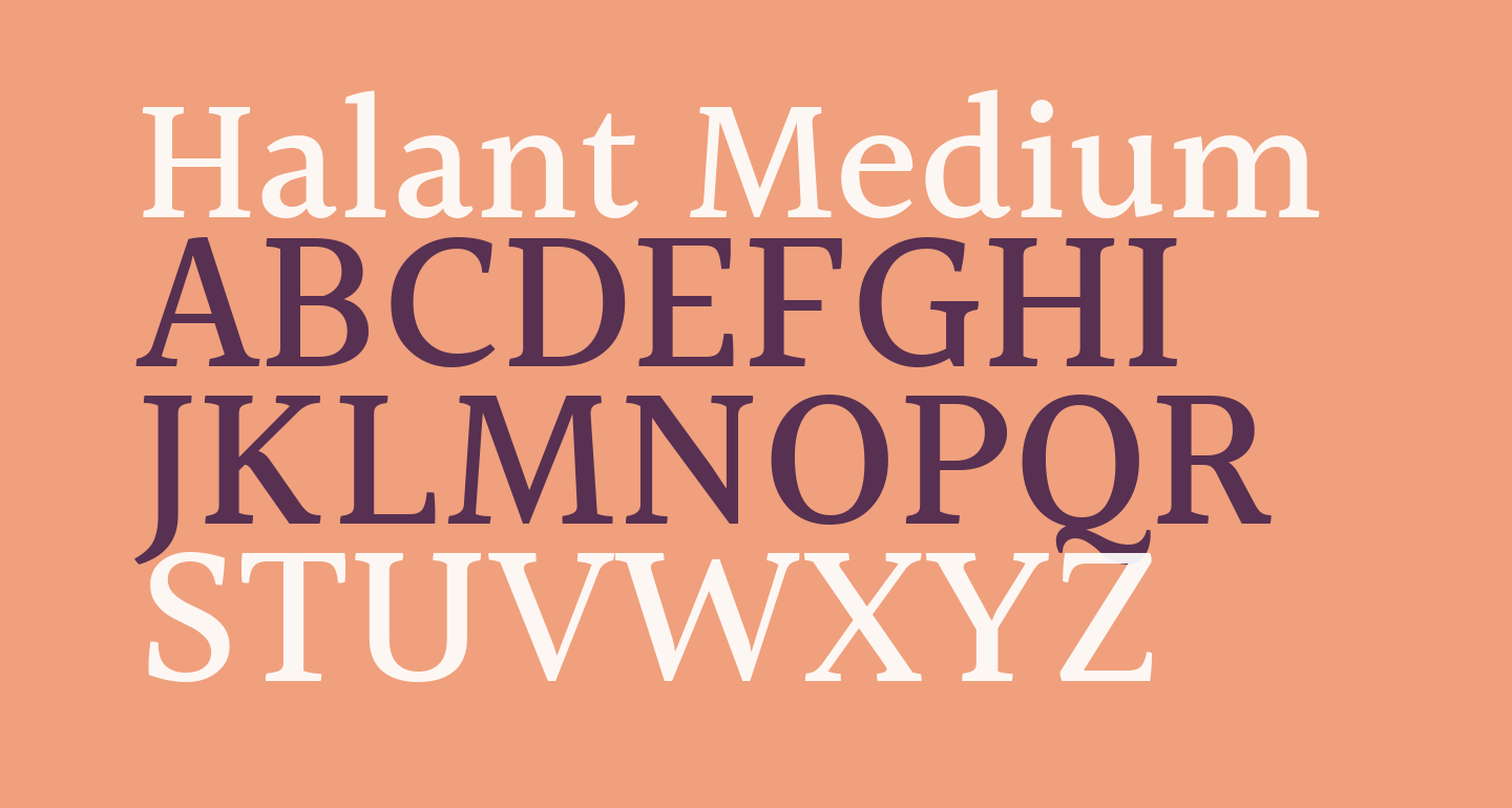 Halant Medium free Font - What Font Is