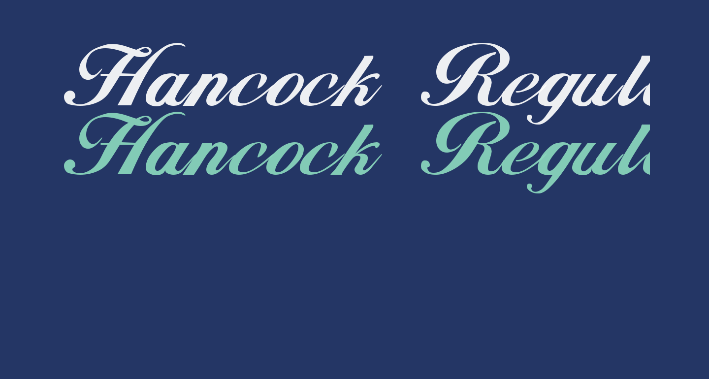 Hancock Regular free Font - What Font Is