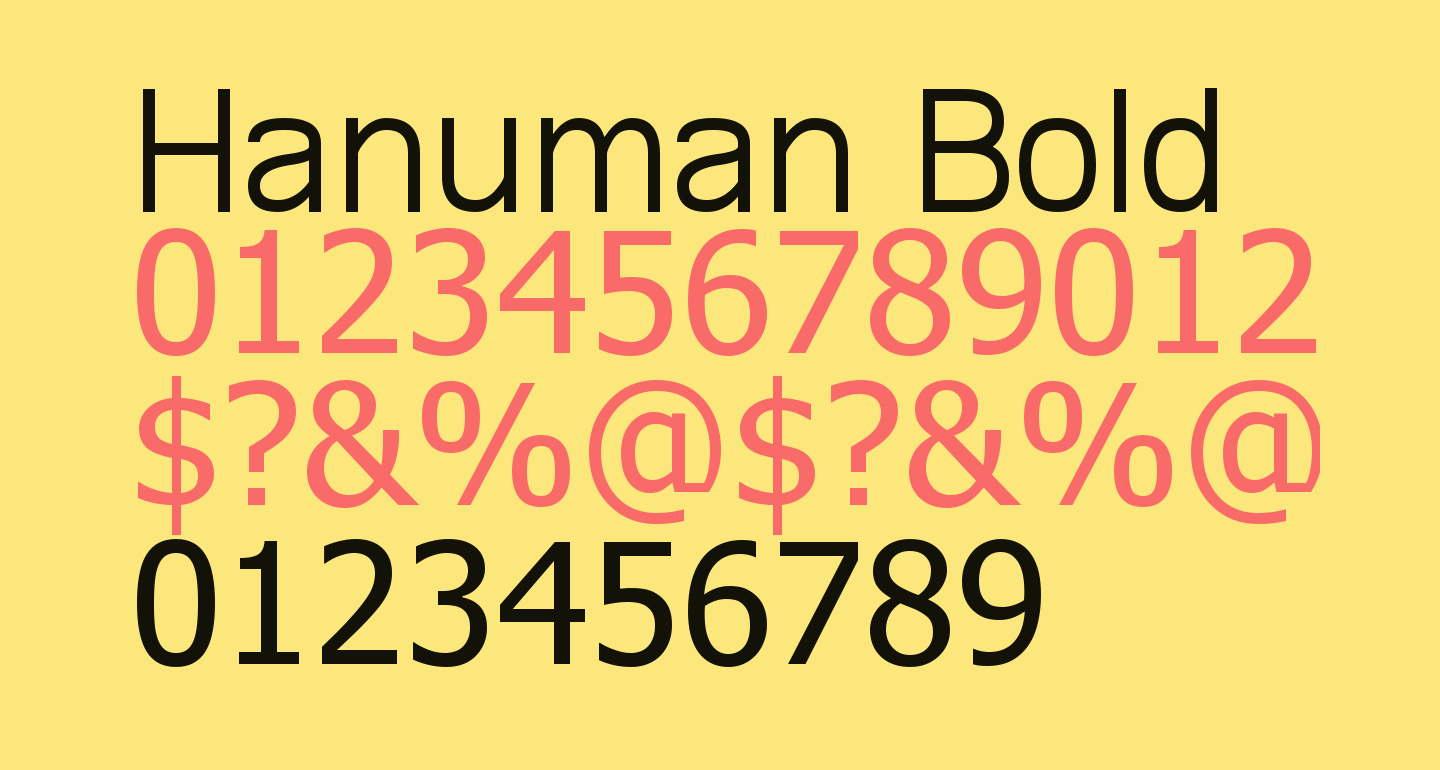 Hanuman Bold free Font - What Font Is