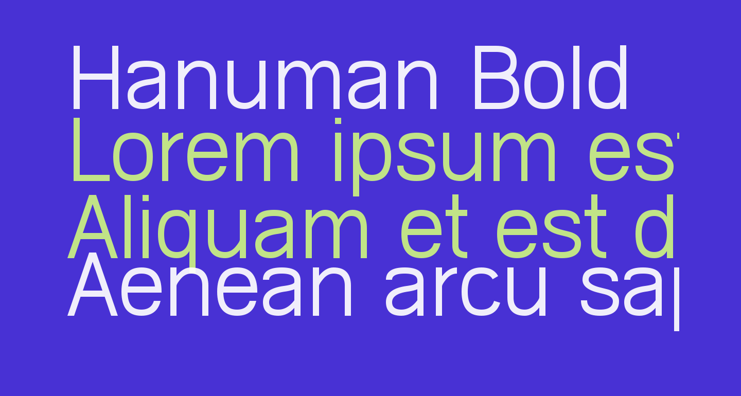 Hanuman Bold free Font - What Font Is