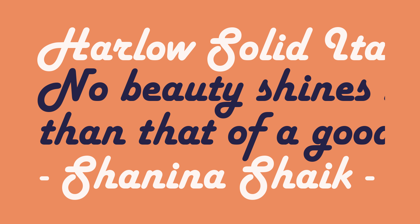 Harlow Solid Italic free Font - What Font Is