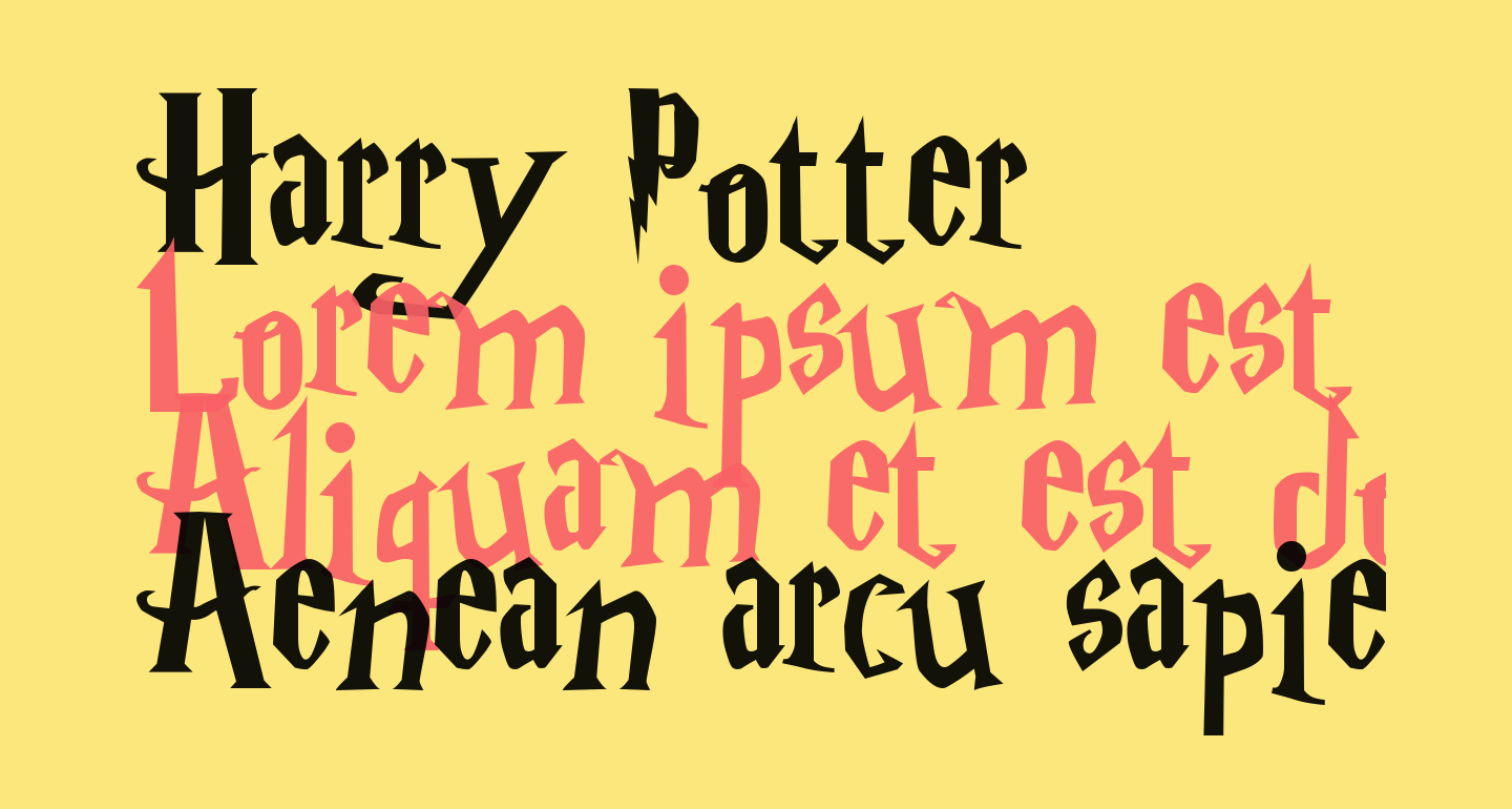 Harry Potter free Font - What Font Is