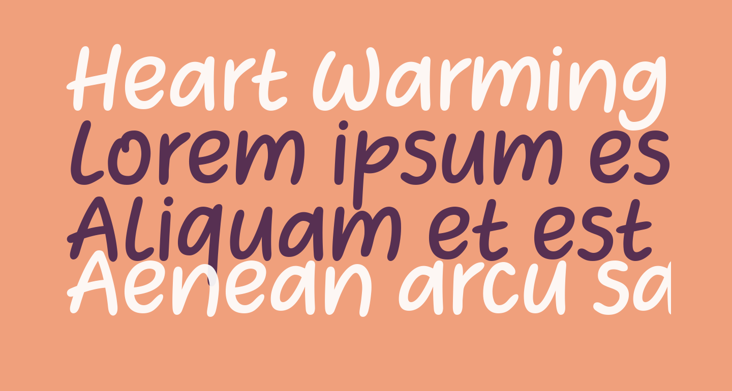 Heart Warming free Font - What Font Is