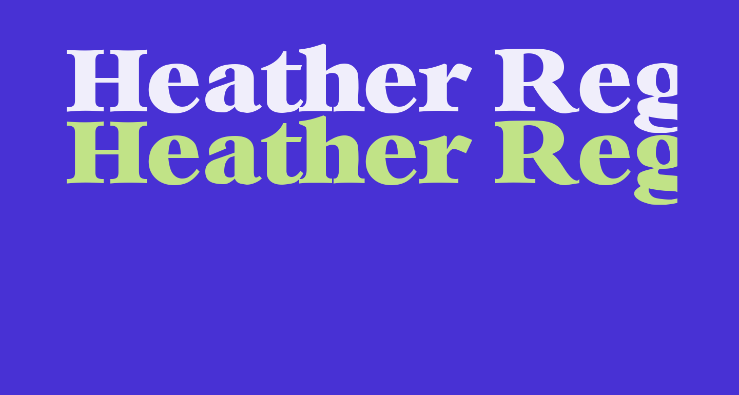 Heather Regular free Font - What Font Is