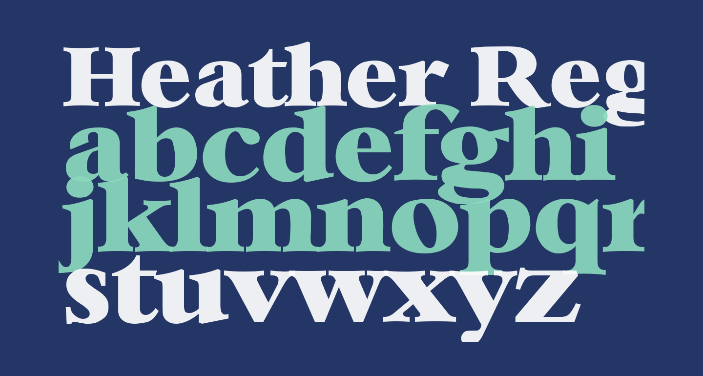 Heather Regular free Font - What Font Is