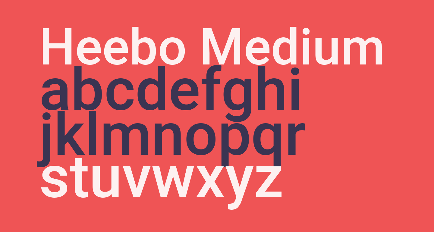 Heebo Medium free Font - What Font Is