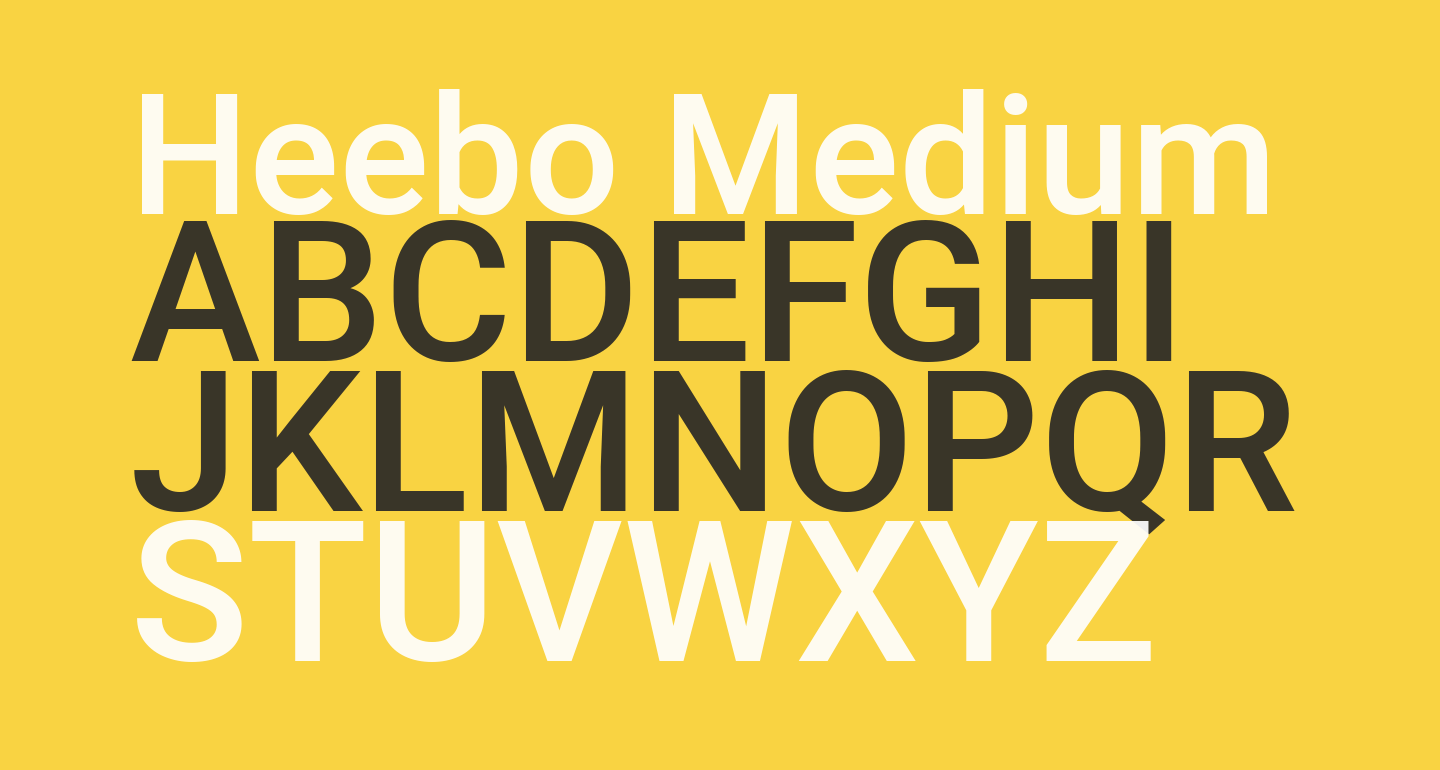 Heebo Medium free Font - What Font Is