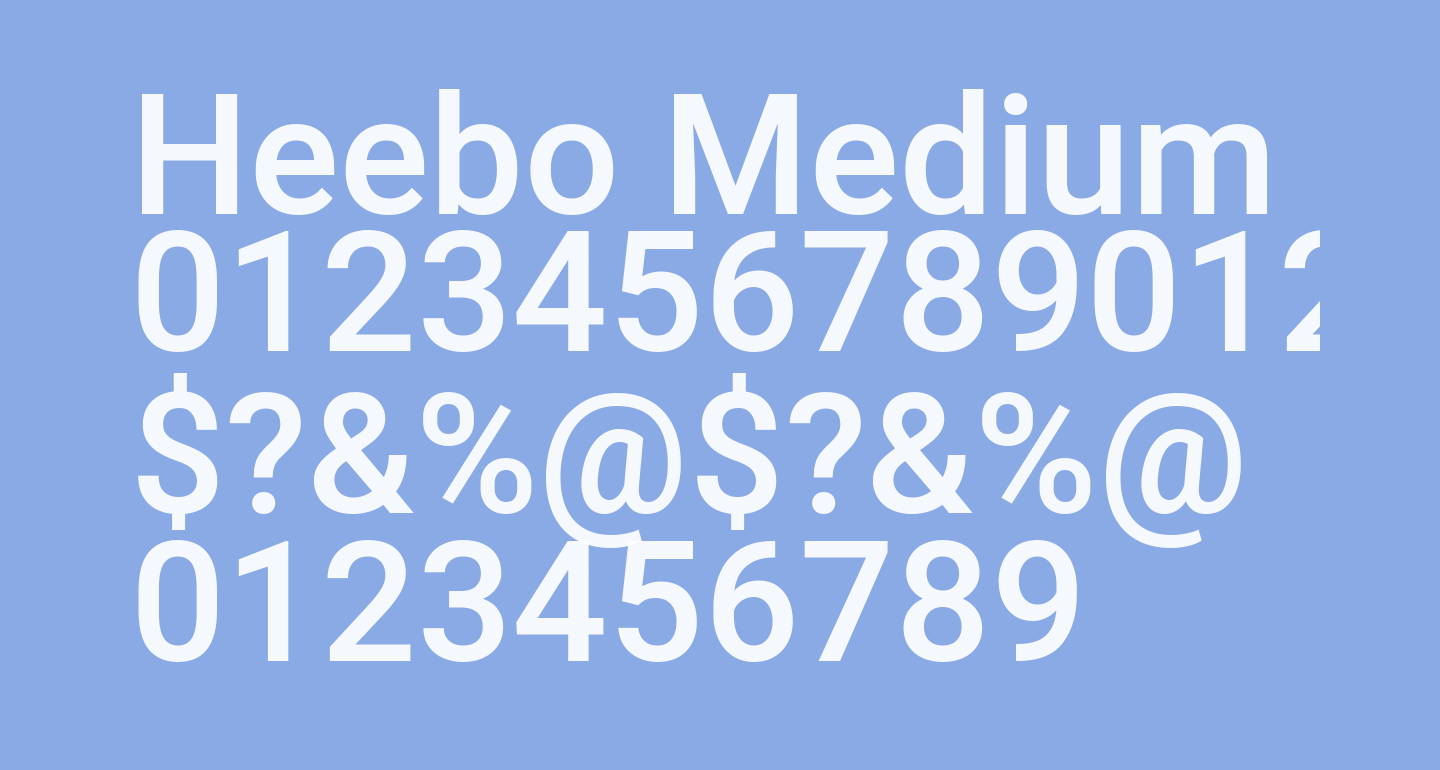 Heebo Medium free Font - What Font Is