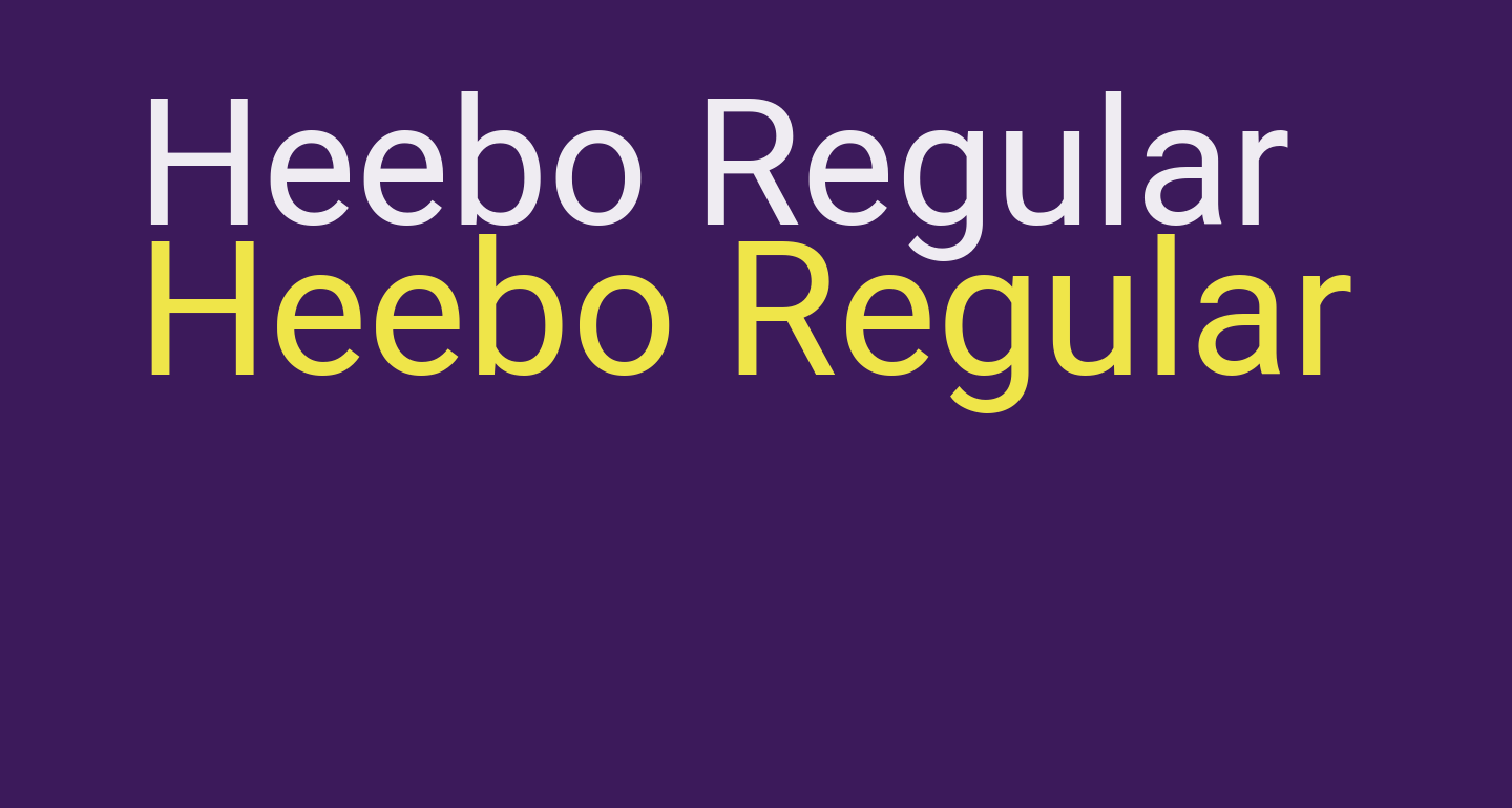 Heebo Regular free Font - What Font Is