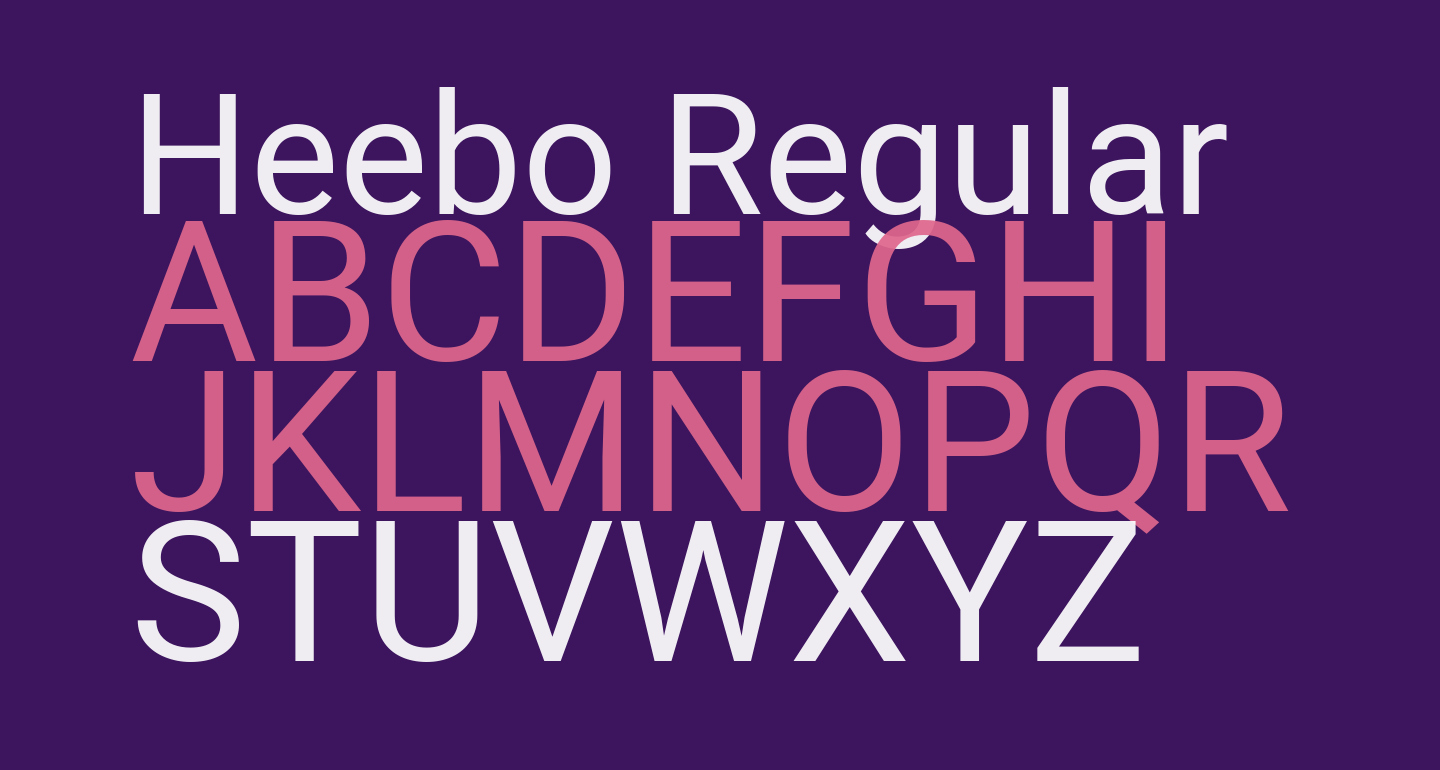 Heebo Regular free Font - What Font Is