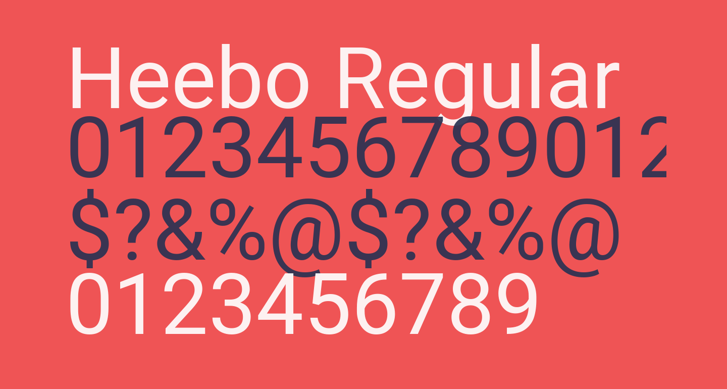 Heebo Regular free Font - What Font Is
