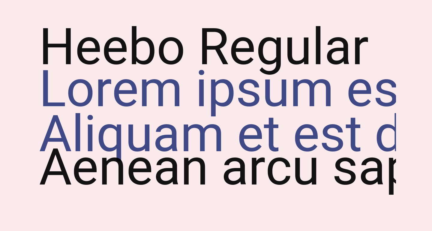 Heebo Regular free Font - What Font Is