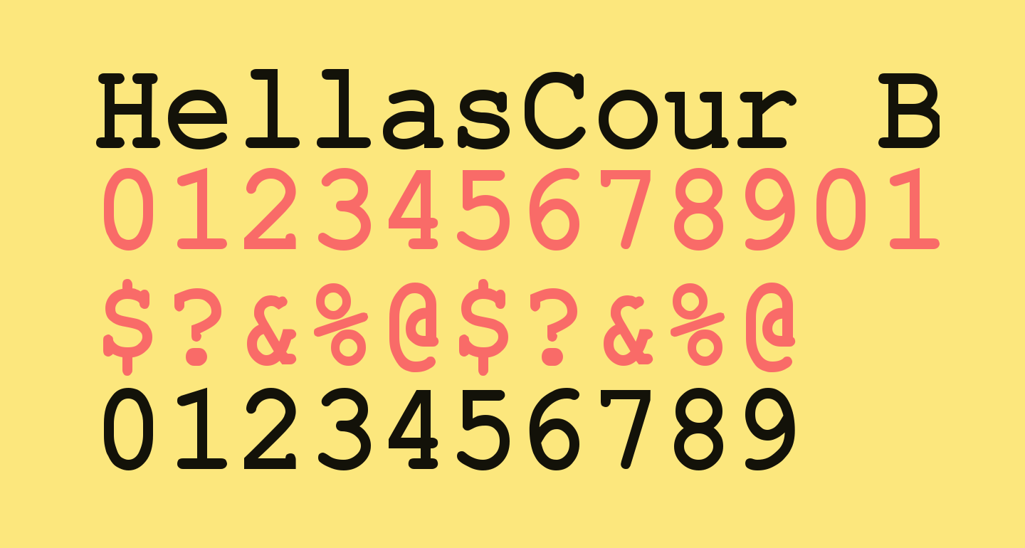 HellasCour Bold free Font - What Font Is