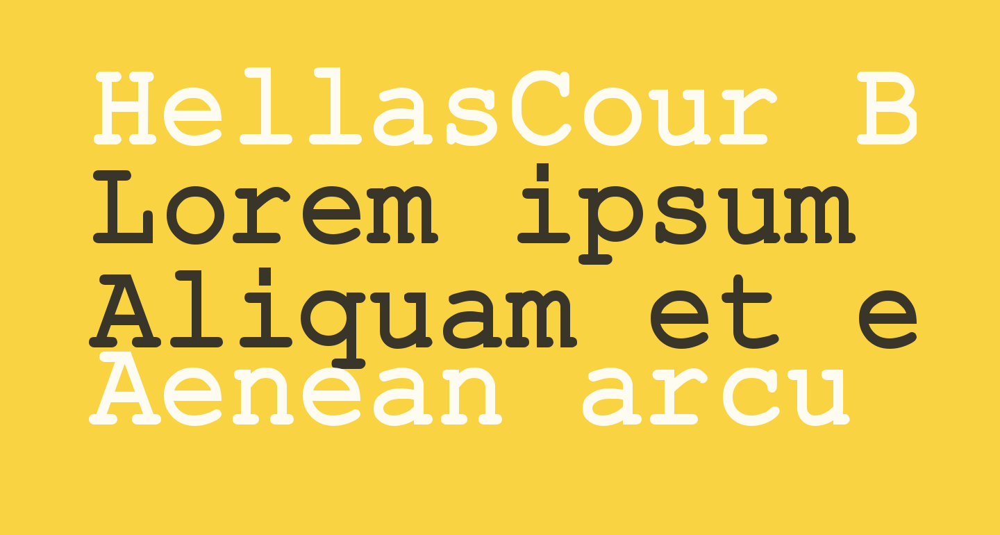 HellasCour Bold free Font - What Font Is