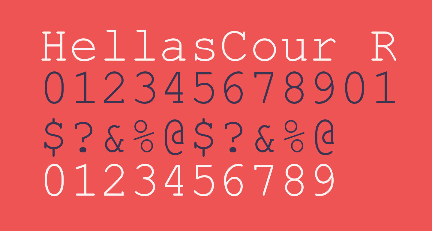 HellasCour Regular free Font - What Font Is