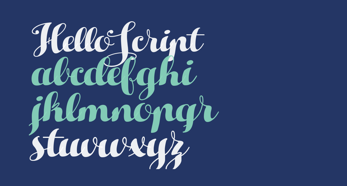 HelloScript free Font - What Font Is