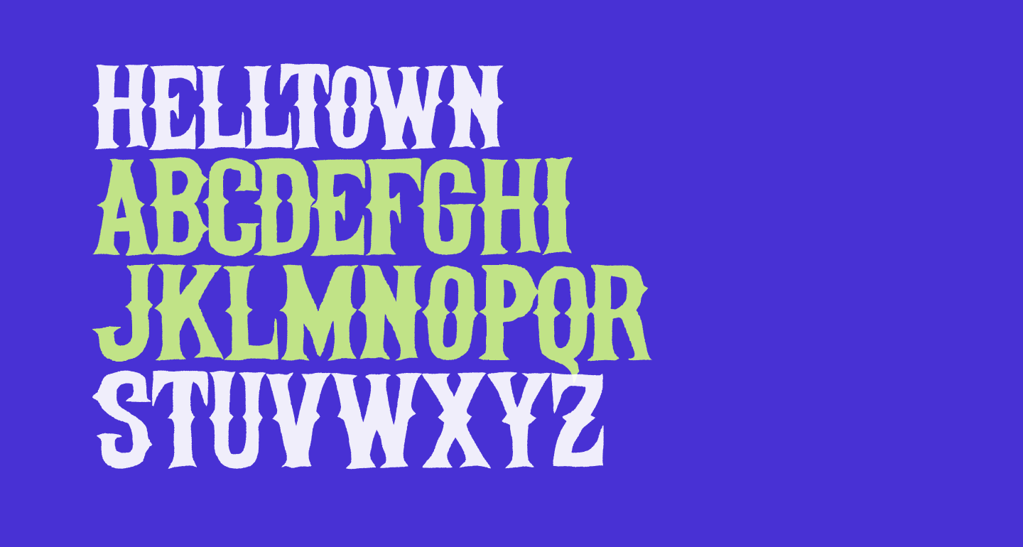 Helltown free Font - What Font Is