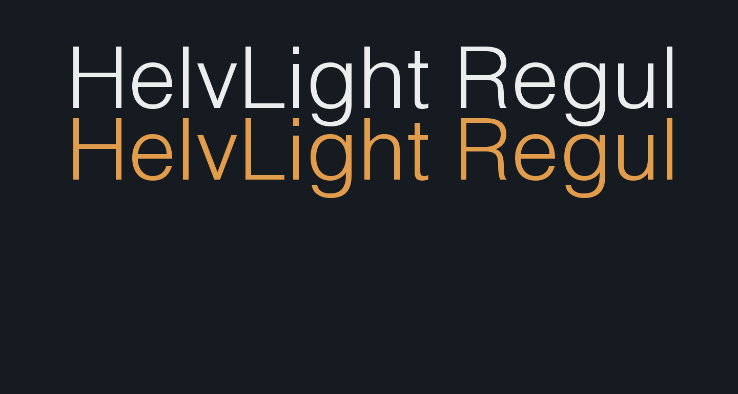 HelvLight Regular free Font - What Font Is