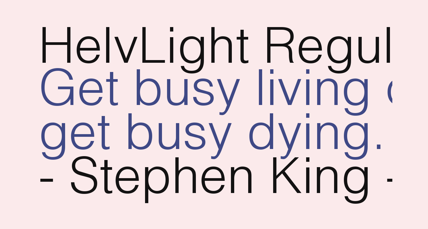 HelvLight Regular free Font - What Font Is