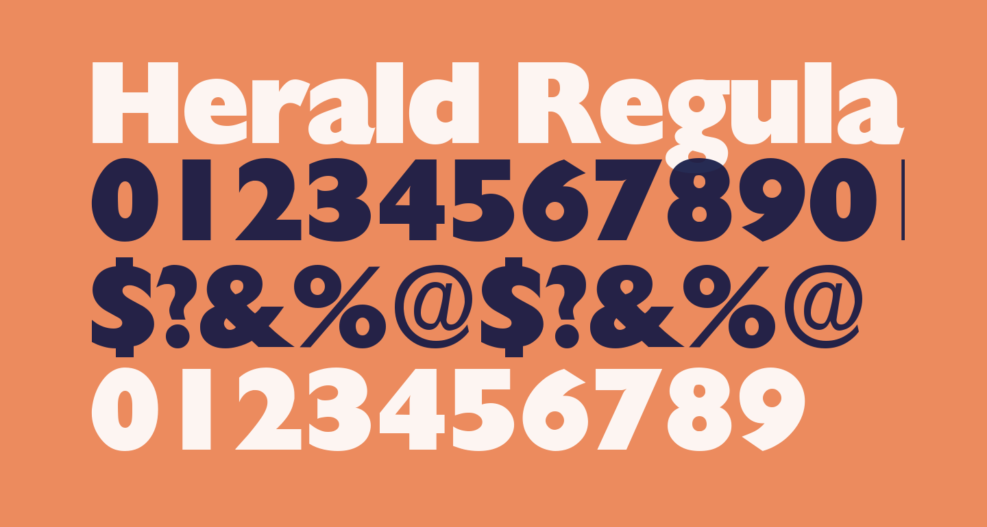 Herald Regular free Font - What Font Is